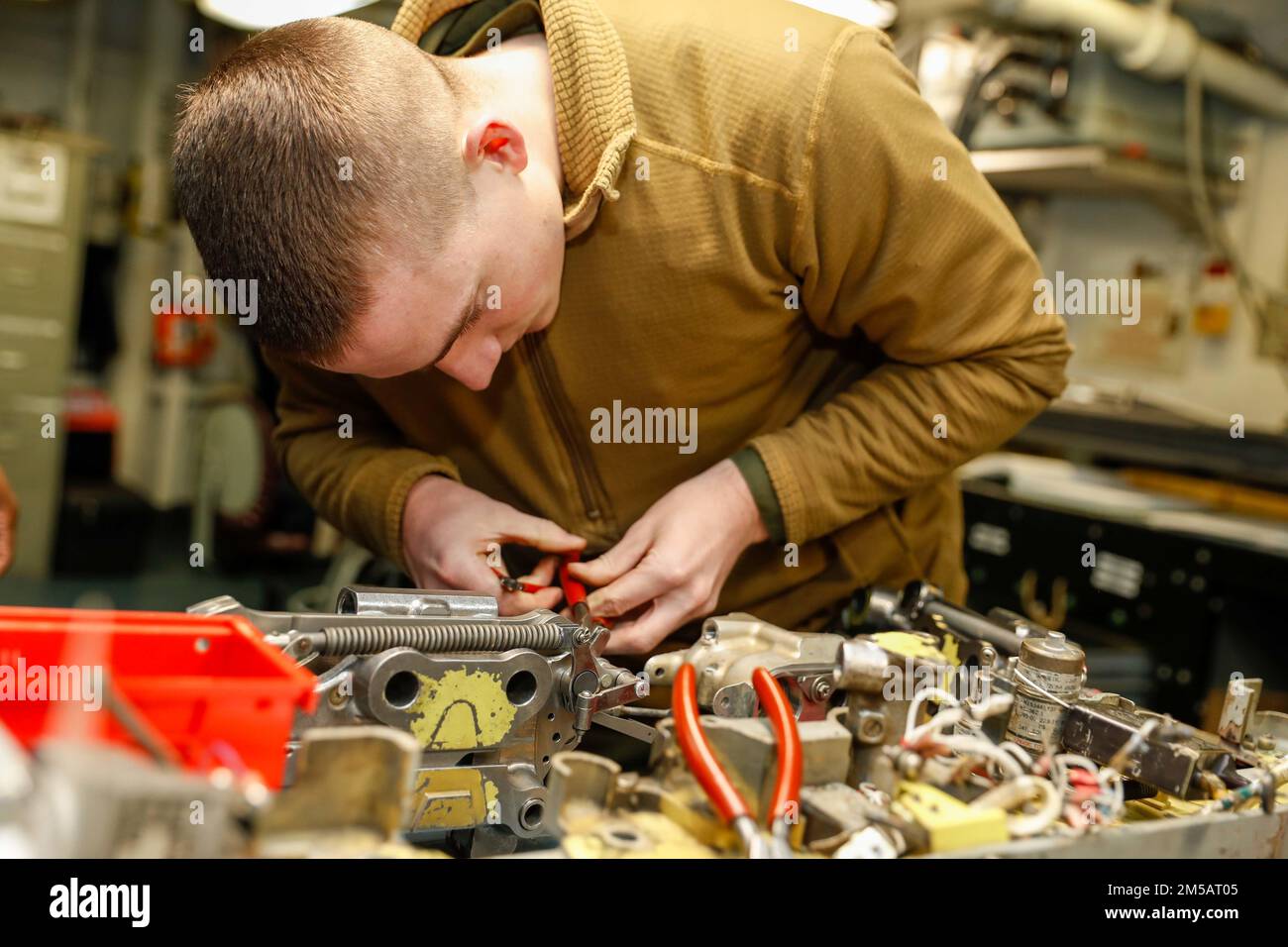 PHILIPPINE SEA (Feb. 17, 2022) Lance Cpl. Sean Weber, from Oxford, Penn ...