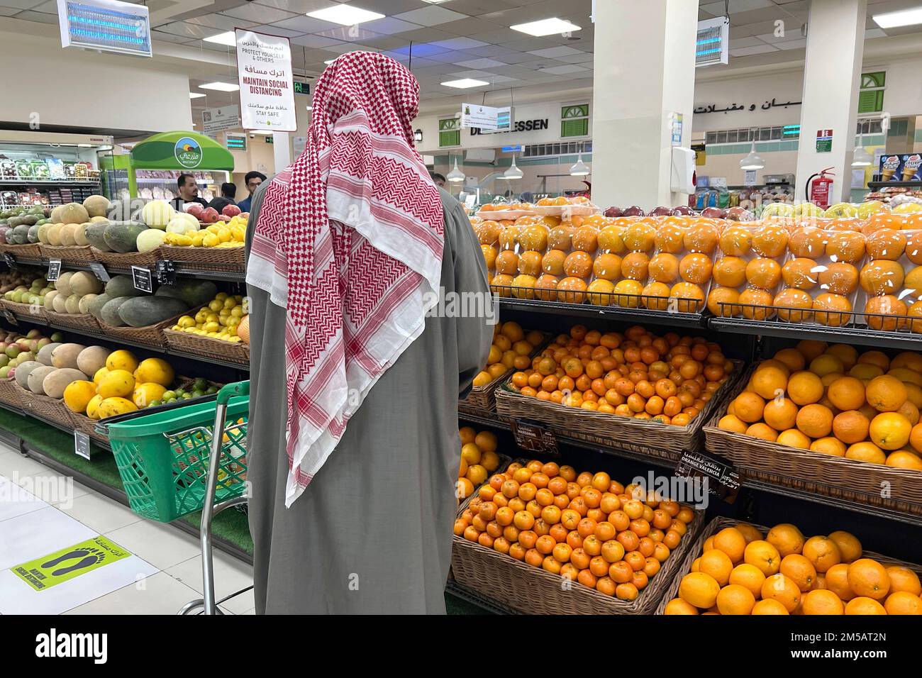 Impressions from Doha/Qatar on December 15th, 2022. Qataris, Arabs, locals in traditional ...