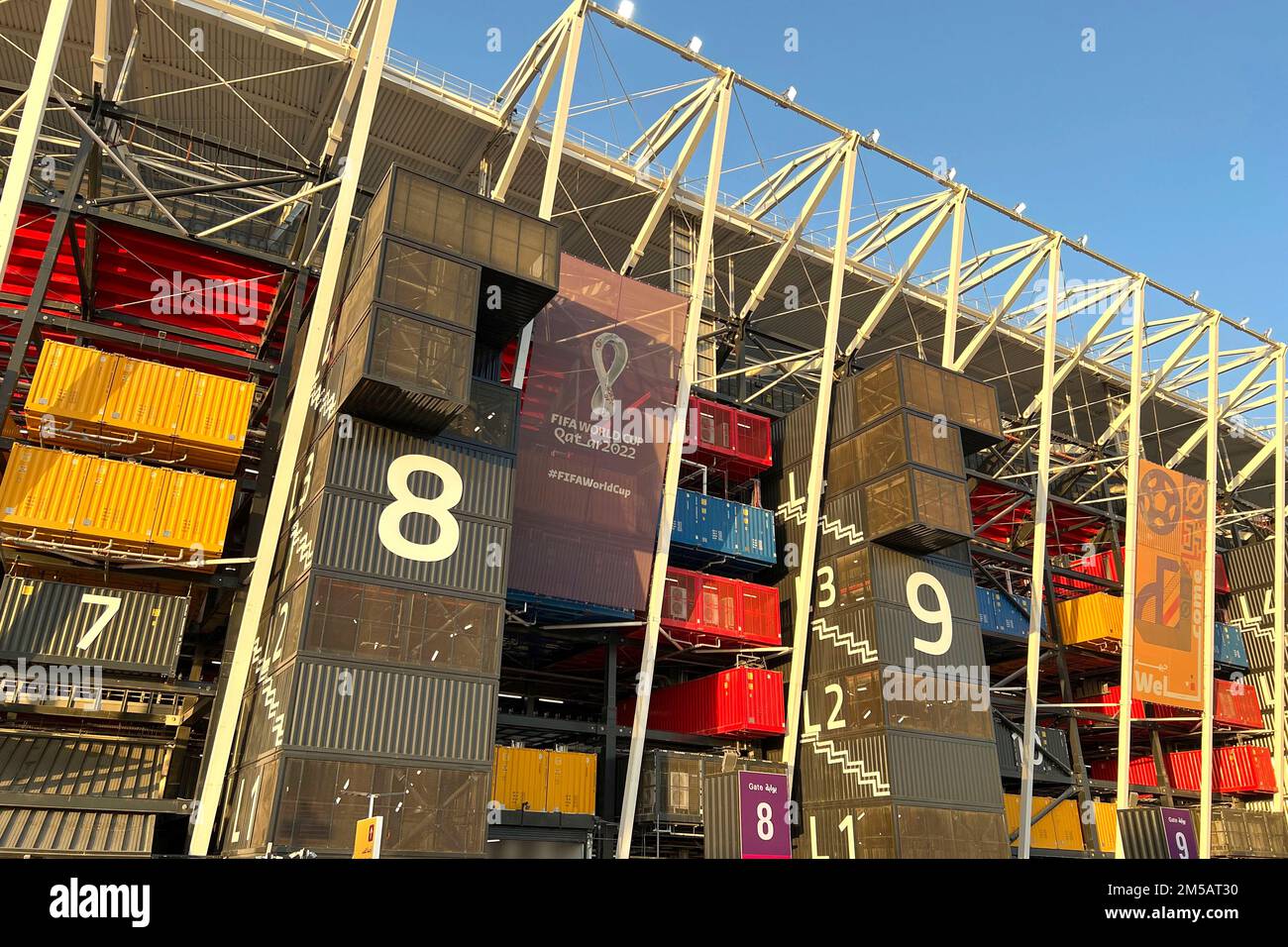 Exterior view, overview Stadium 974, container, Brazil (BRA ...
