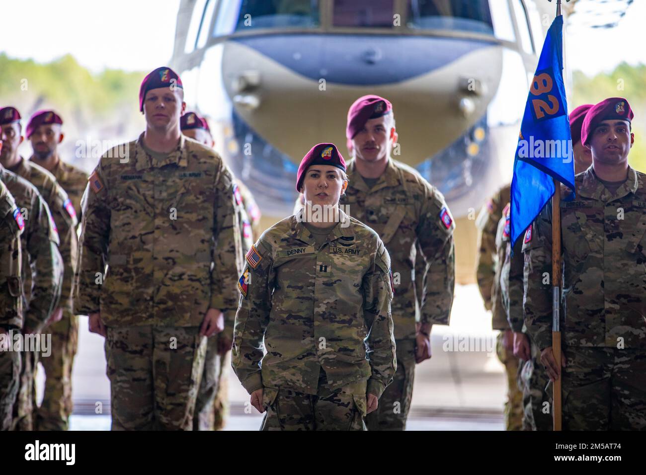 Capt. Kimberly Denny, the Incoming Commander of Bravo Company, 82nd ...