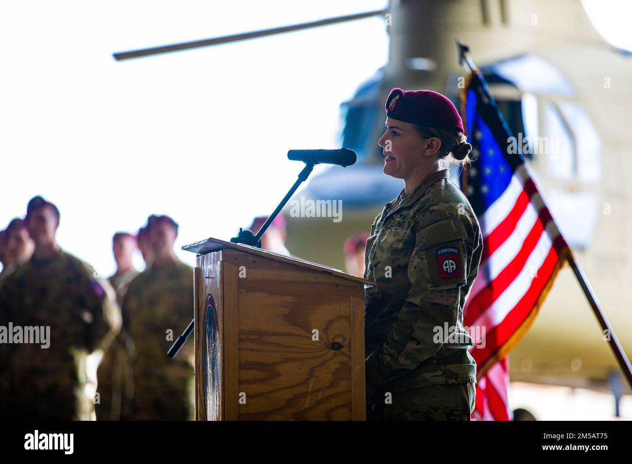 Capt. Kimberly Denny, the Incoming Commander of Bravo Company, 82nd ...