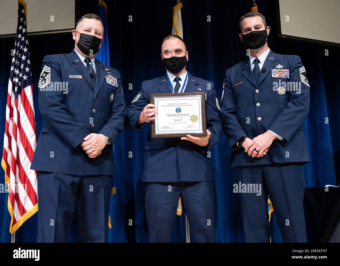 U.S. Air Force Tech. Sgt. Stephen Kosch receives the Distinguished ...