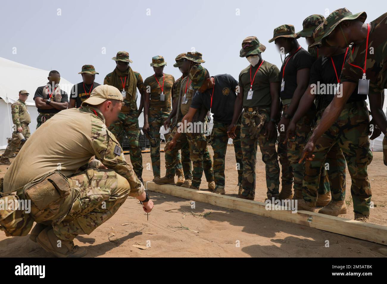 A British Armed Forces Soldier conducts IED training with Ghanaian ...