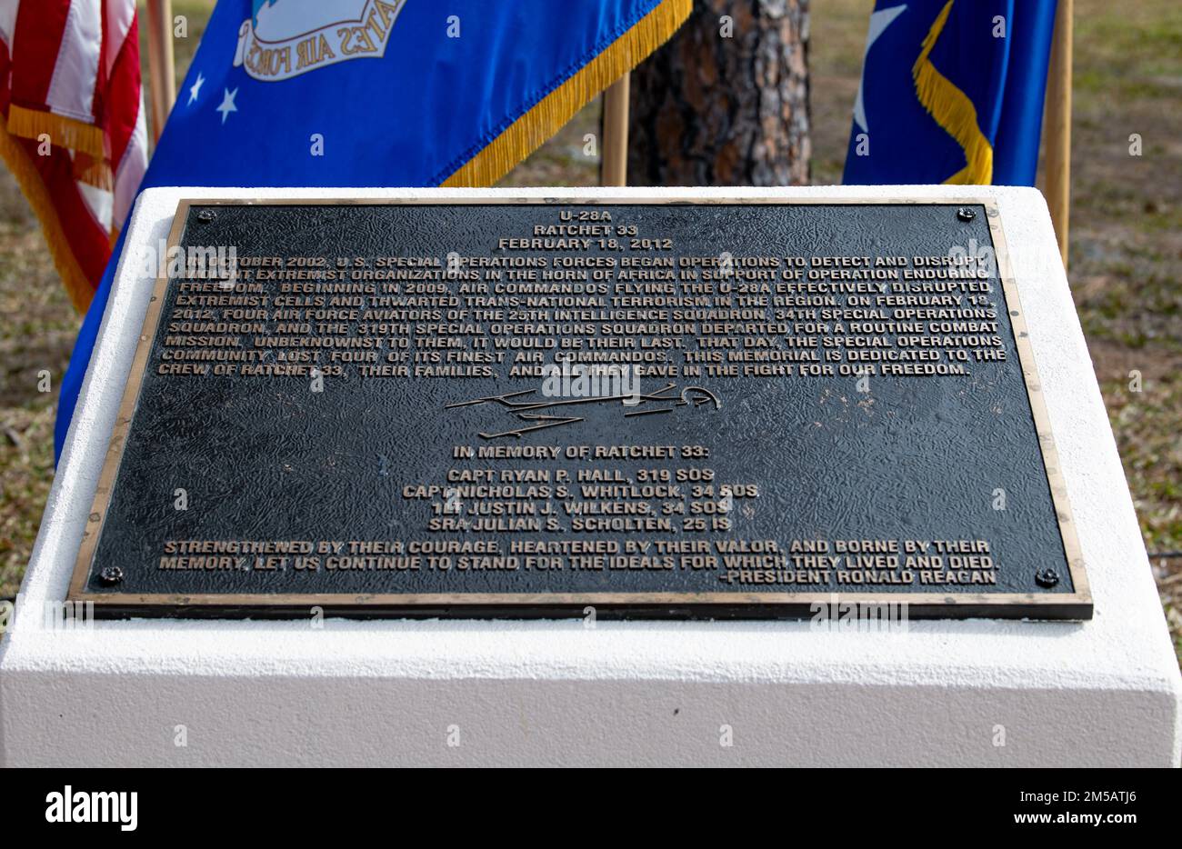 The Ratchet 33 plaque is on display in the Hurlburt Field Air Park Feb ...