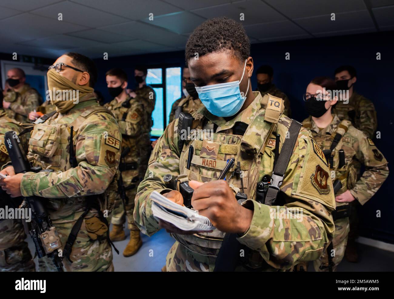 Airman 1st Class Devine Ward, 100th Security Forces Squadron Defender ...