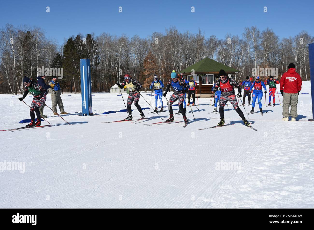 U.S. Army Soldiers of the North Dakota Army National Guard from left to ...