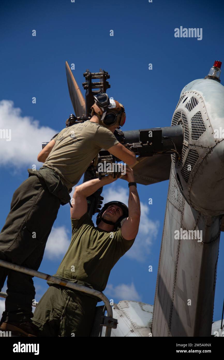 U.S. Marine Sgt. Logan Wagner, left, and Sgt. Brody Mangel, right ...
