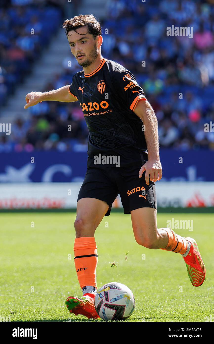 BARCELONA - OCT 2: Guillamon in action at the La Liga match between RCD ...