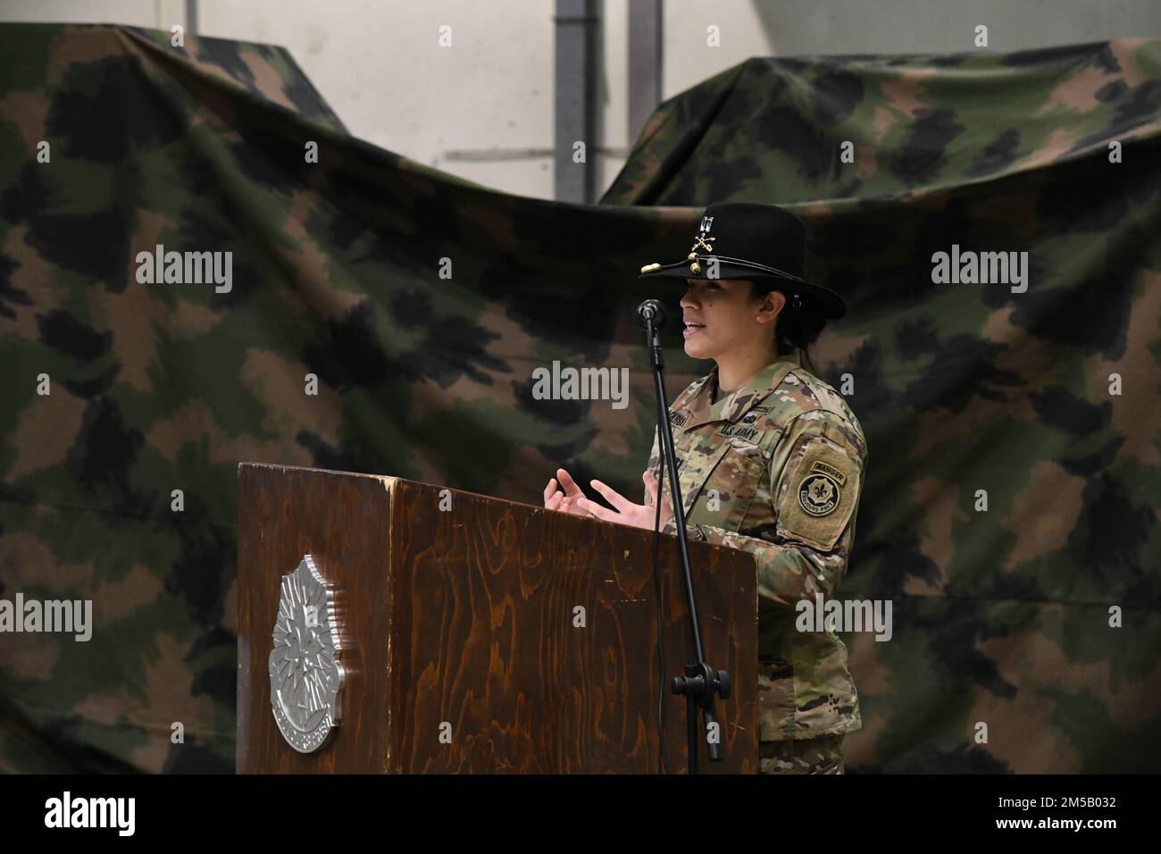 Cpt. Melissa Vargas, outgoing commander of Fox Troop, 2nd Squadron, 2nd ...