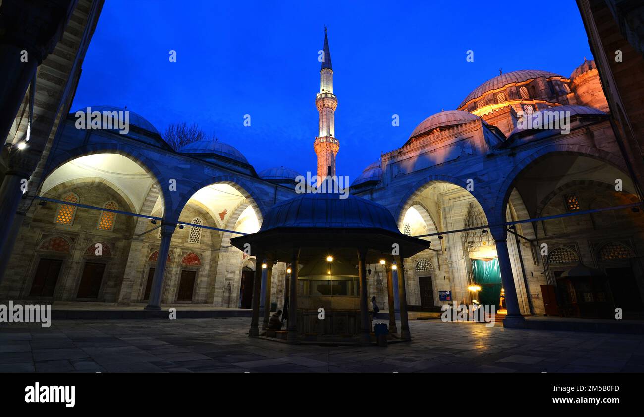 Sehzade Mosque, located in Istanbul, Turkey, was built by Mimar Sinan ...