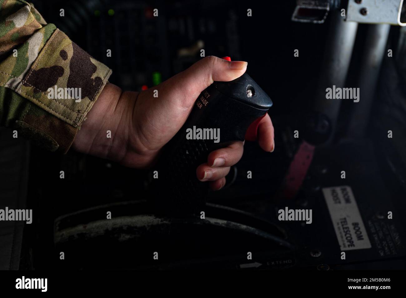 U.S. Air Force Senior Airman Abigail Stiles, a KC-135 Stratotanker in ...