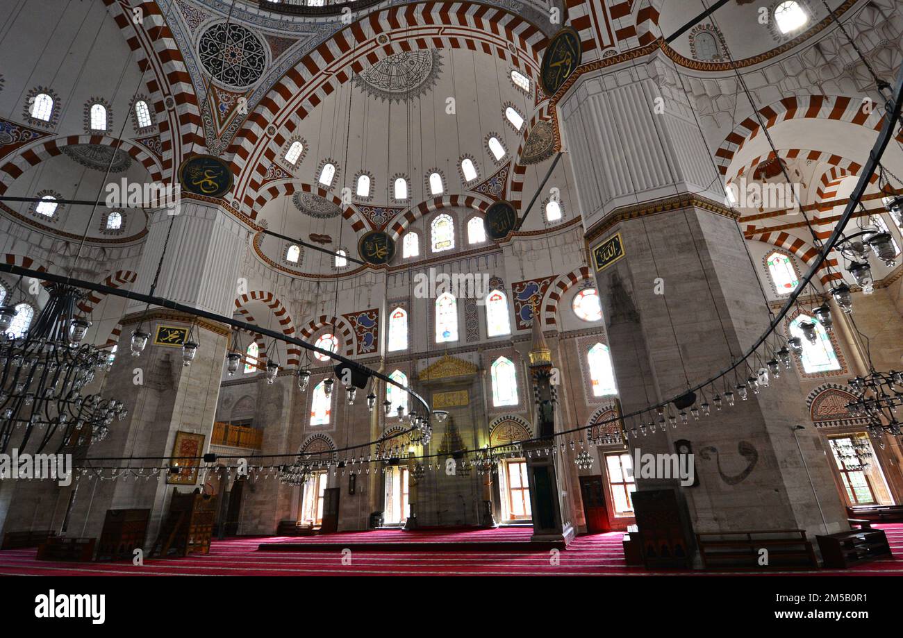 Sehzade Mosque, located in Istanbul, Turkey, was built by Mimar Sinan ...