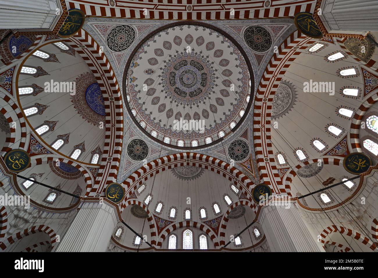 Sehzade Mosque, located in Istanbul, Turkey, was built by Mimar Sinan ...