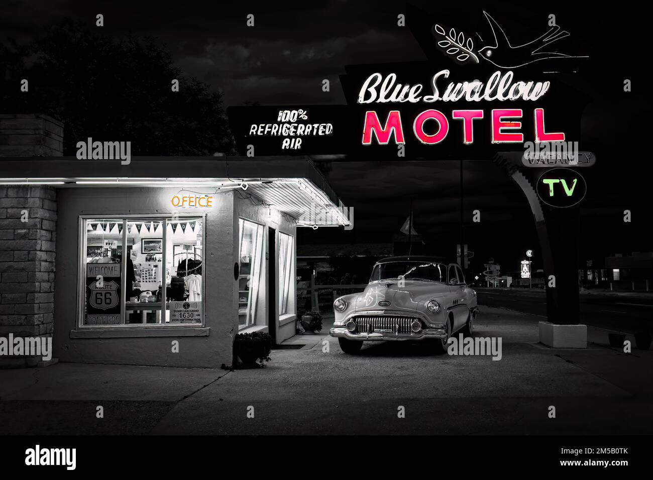 The Blue Swallow Motel, built in 1939, still operates on historic Route ...