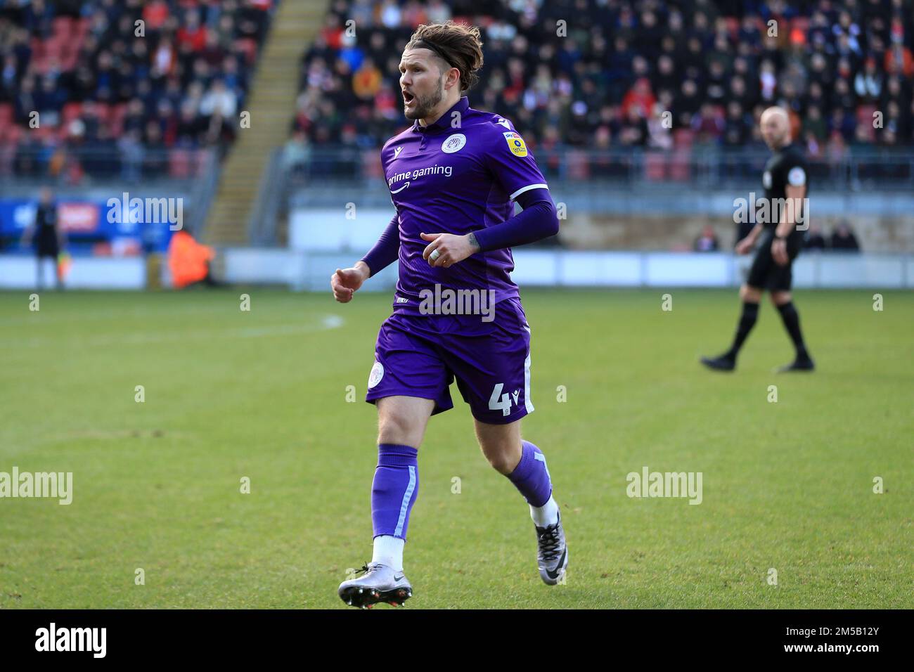 London, UK. 27th Dec, 2022. Jake Reeves of Stevenage in action during ...