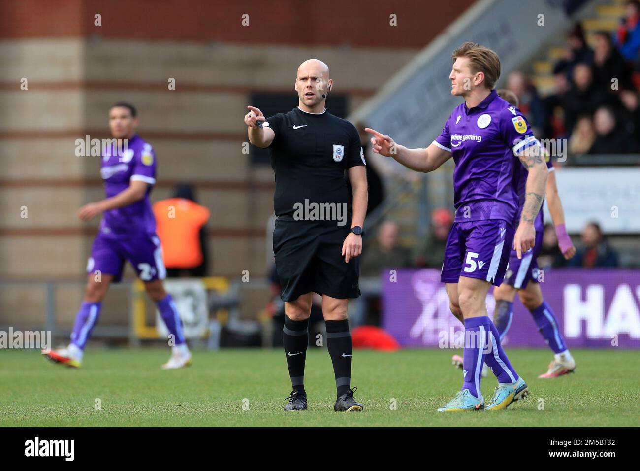 London, UK. 27th Dec, 2022. Referee, Charles Breakspear seen during the ...