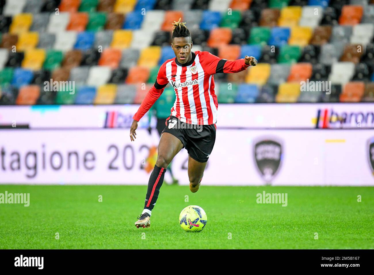 Dacia Arena, Udine, Italy, December 17, 2022, Athletic Bilbao's Nico ...