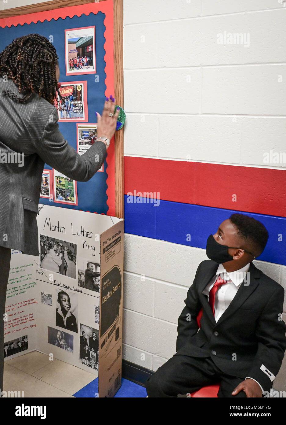 C.C. Pinckney Elementary School Principal Tammy Shadd pushed the start ...