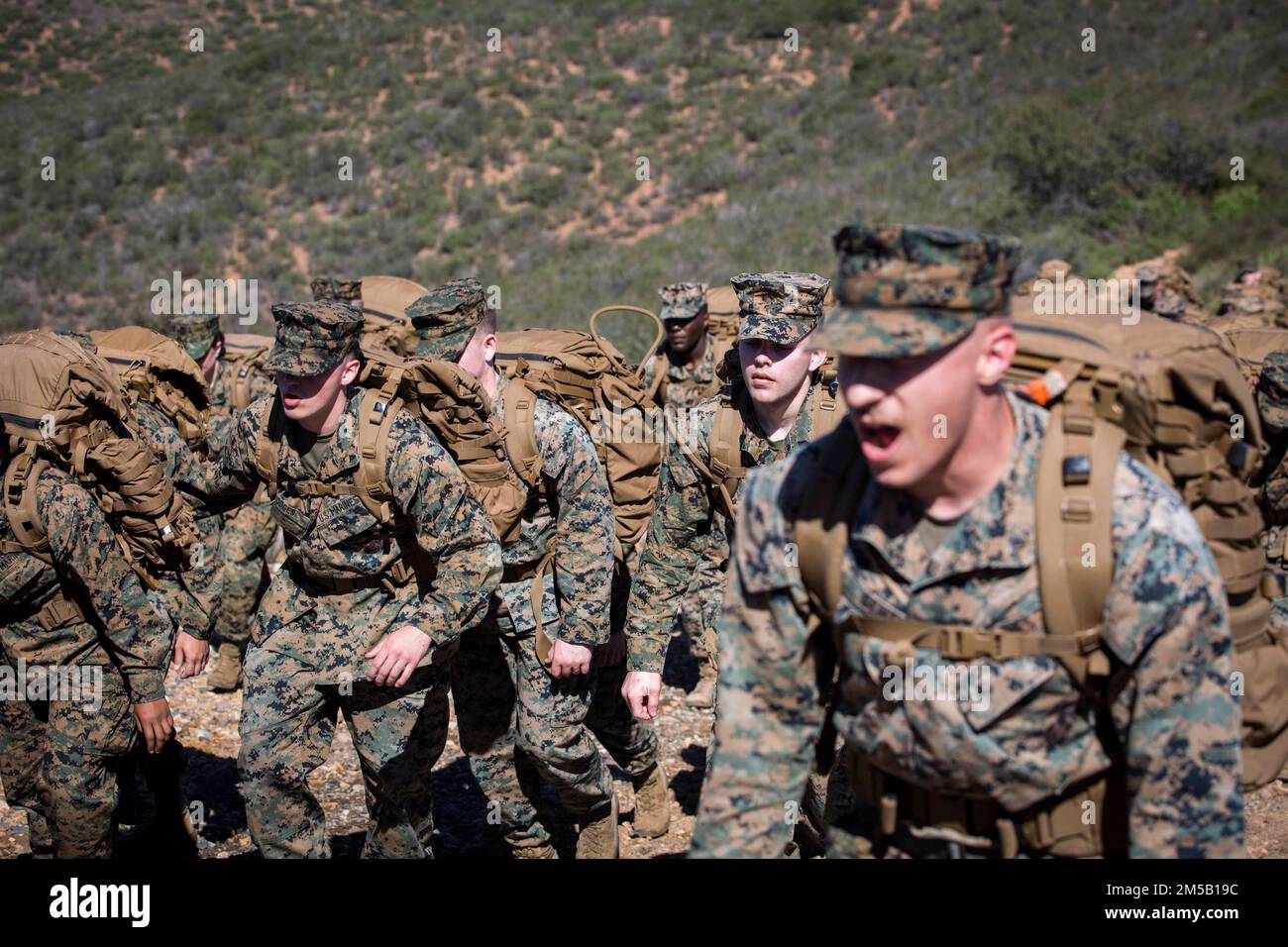 U.S. Marines with Headquarters and Headquarters Squadron, Marine Corps ...