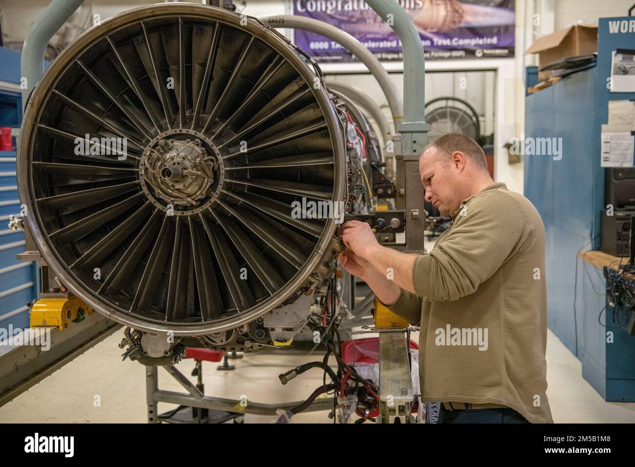 U.S. Air Force Master Sgt. Dan Sohnrey, an aerospace propulsion ...