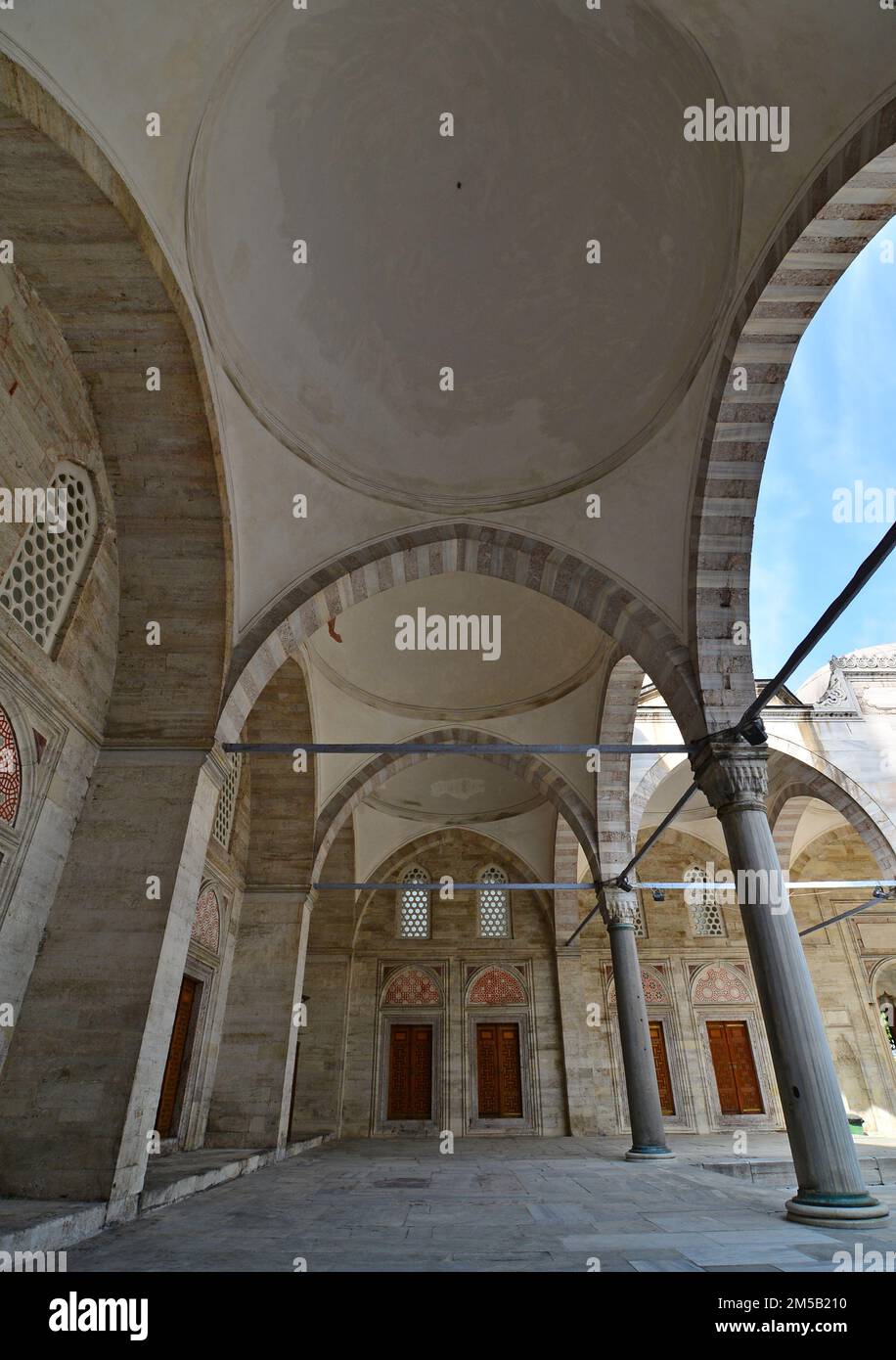 Sehzade Mosque, located in Istanbul, Turkey, was built by Mimar Sinan ...