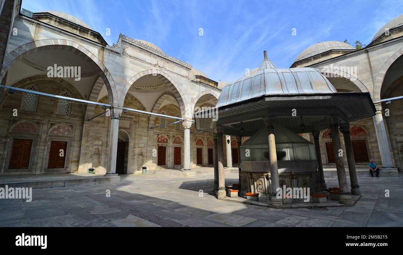 Sehzade Mosque, located in Istanbul, Turkey, was built by Mimar Sinan ...