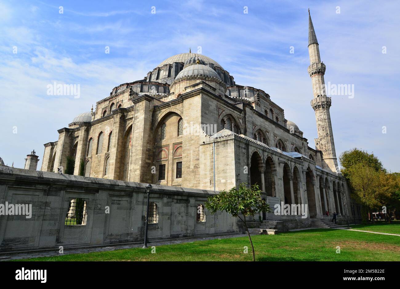 Sehzade Mosque, located in Istanbul, Turkey, was built by Mimar Sinan ...