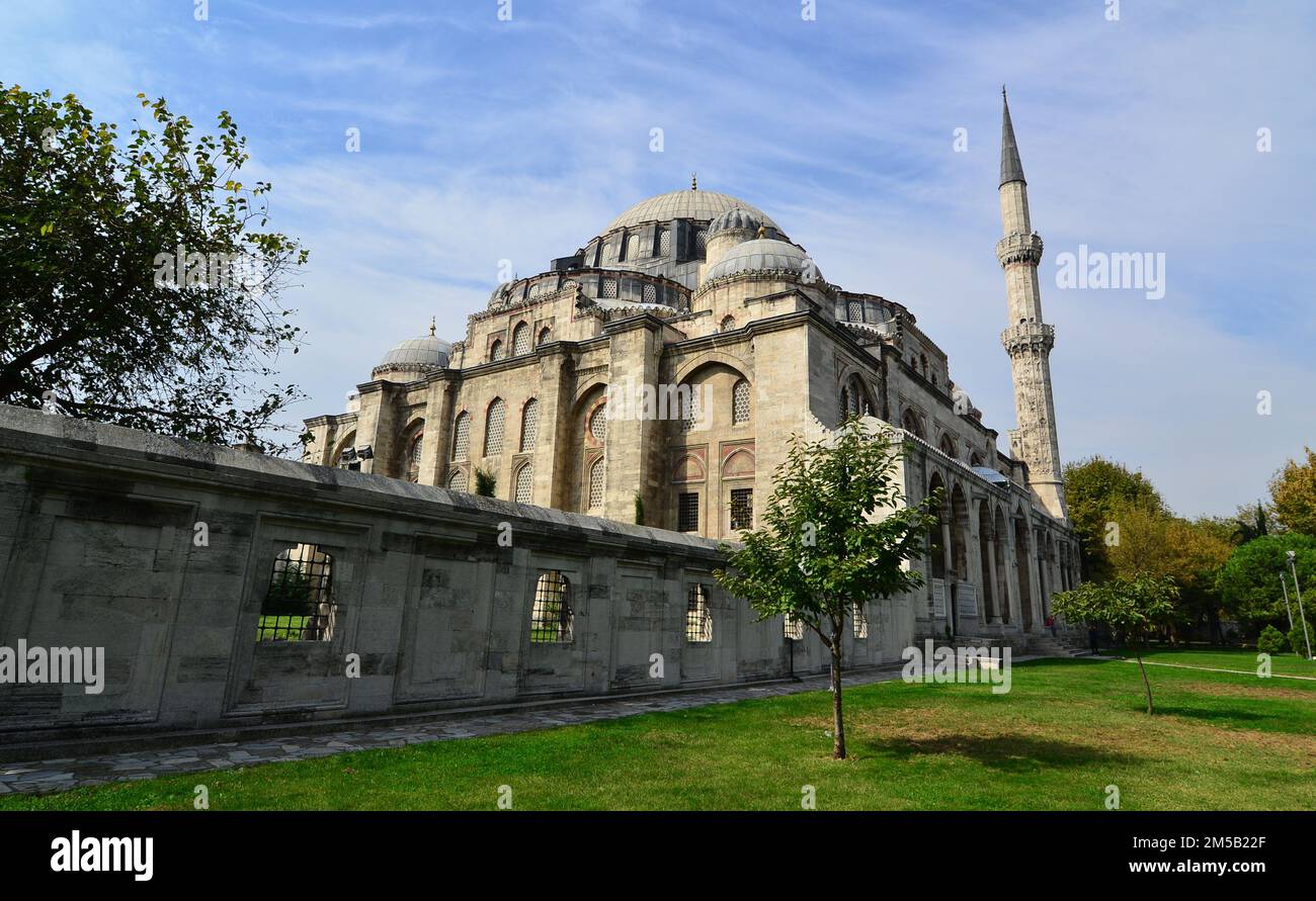 Sehzade Mosque, located in Istanbul, Turkey, was built by Mimar Sinan ...