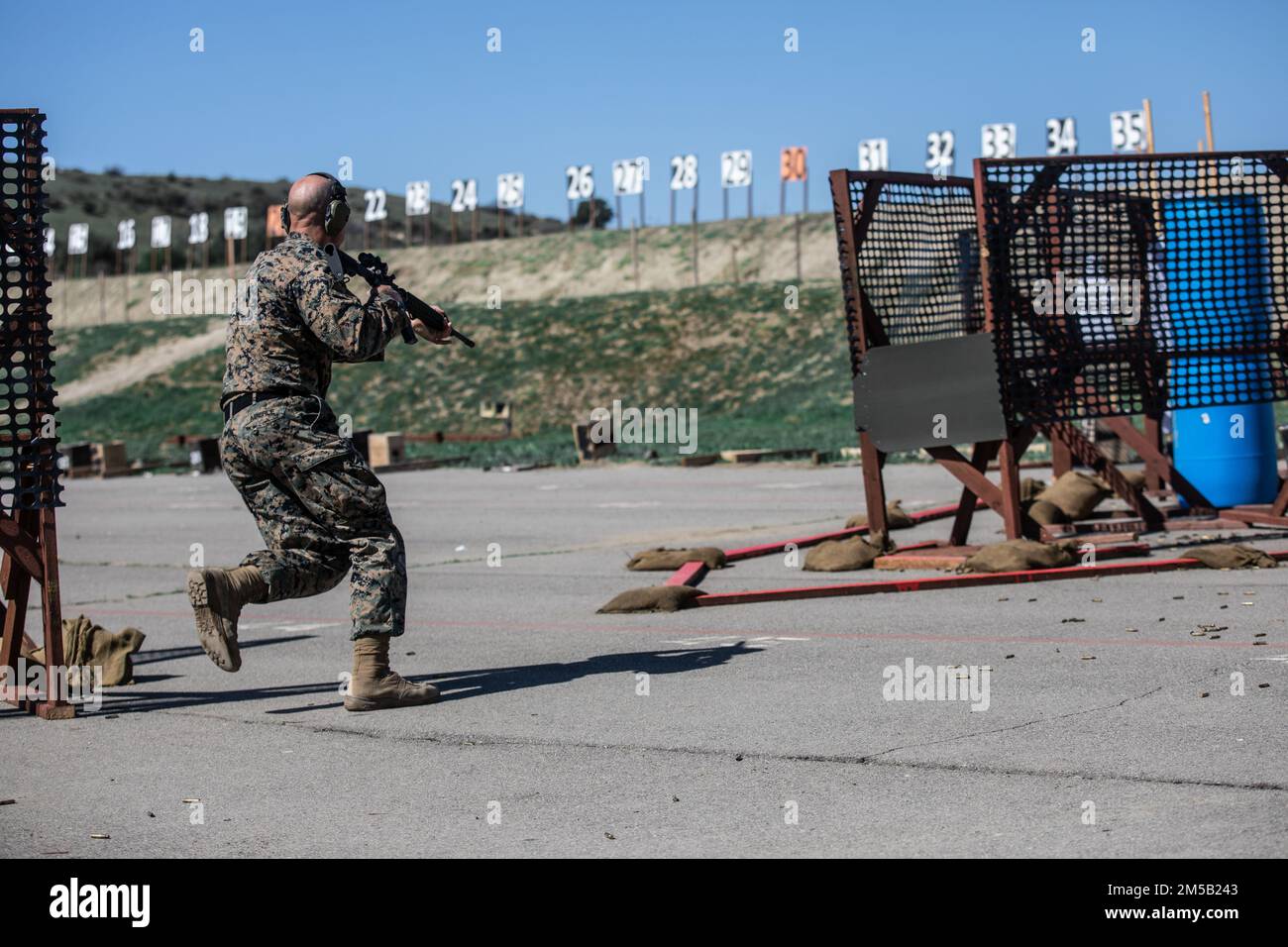 U.S. Marine Corps Sgt. Alexander Aberle, a special reactions team ...