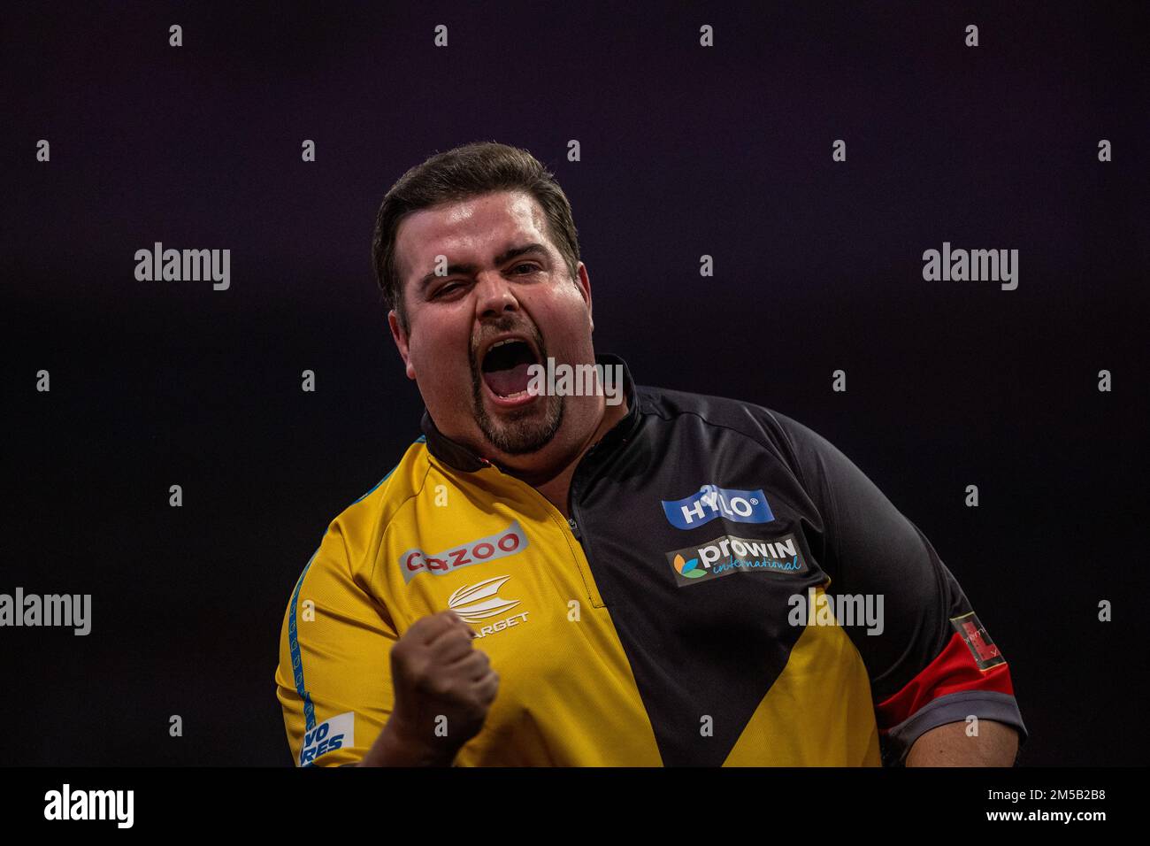 Gabriel Clemens celebrates winning his match during day ten of the ...