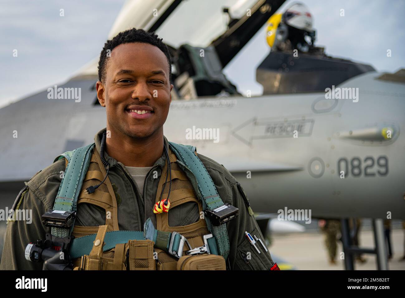 U.S. Air Force Maj. Christopher Harrison, 480th Fighter Squadron pilot ...