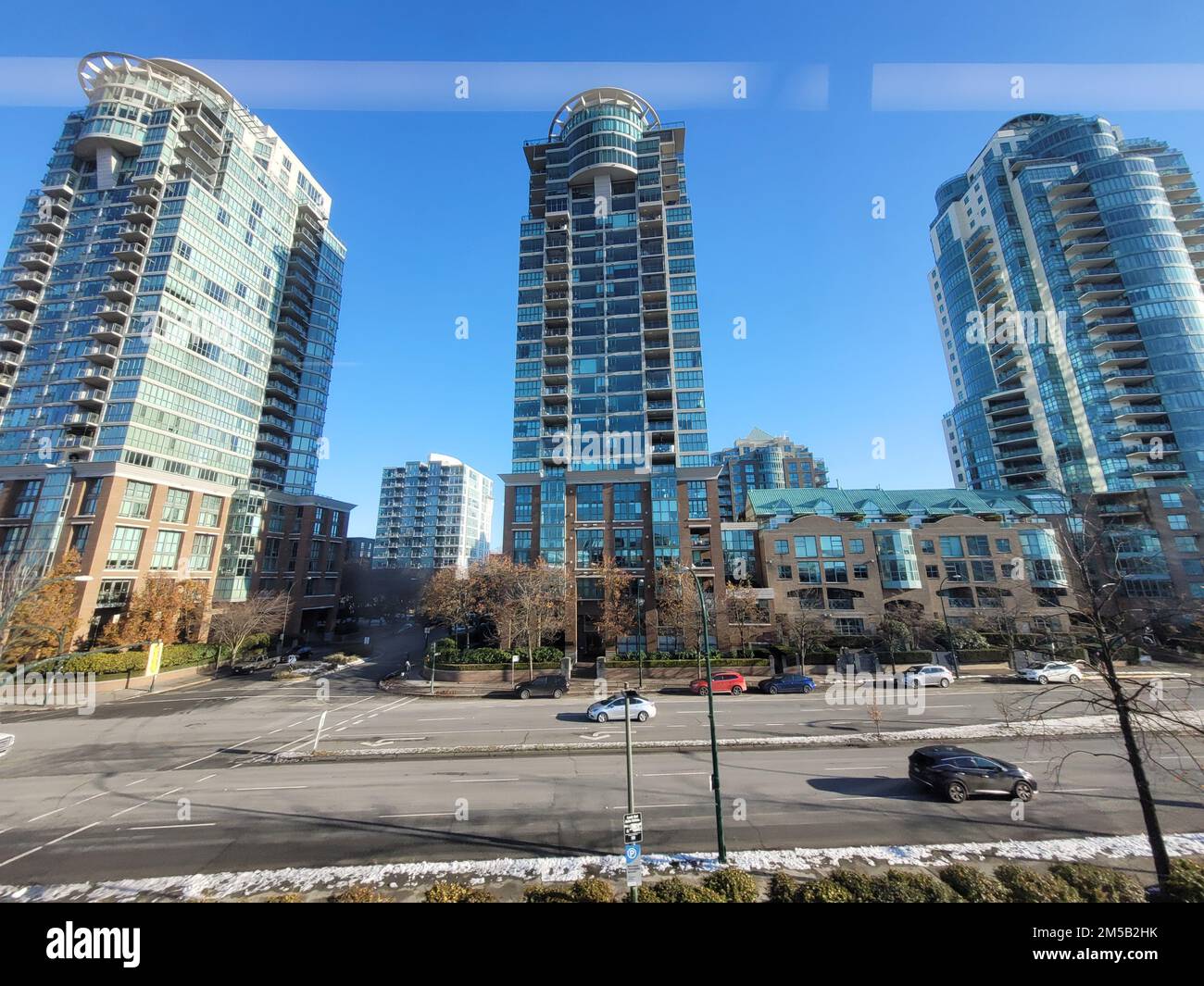 A beautiful shot of a street with buildings Stock Photo - Alamy