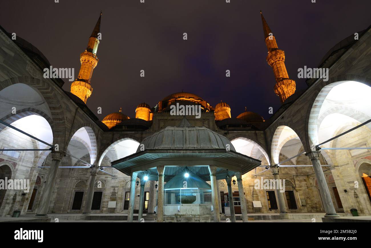 Sehzade Mosque, located in Istanbul, Turkey, was built by Mimar Sinan ...