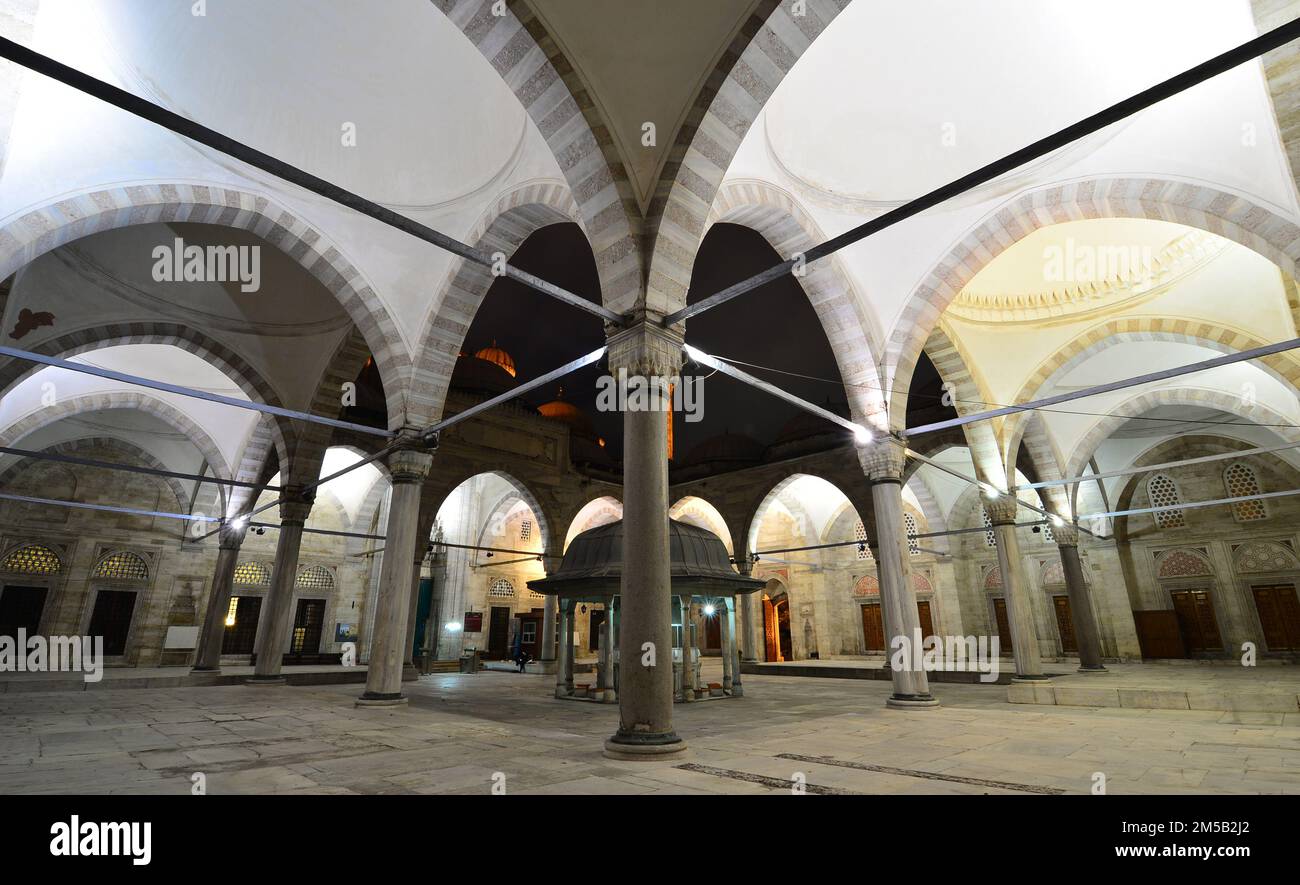 Sehzade Mosque, located in Istanbul, Turkey, was built by Mimar Sinan ...