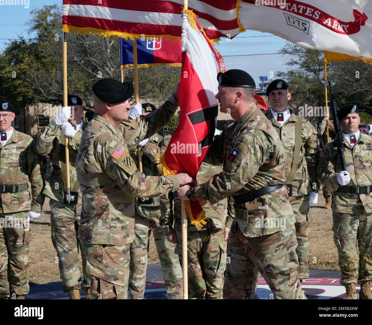 U.S. Army Command Sgt. Maj. William A. Justice, incoming command ...