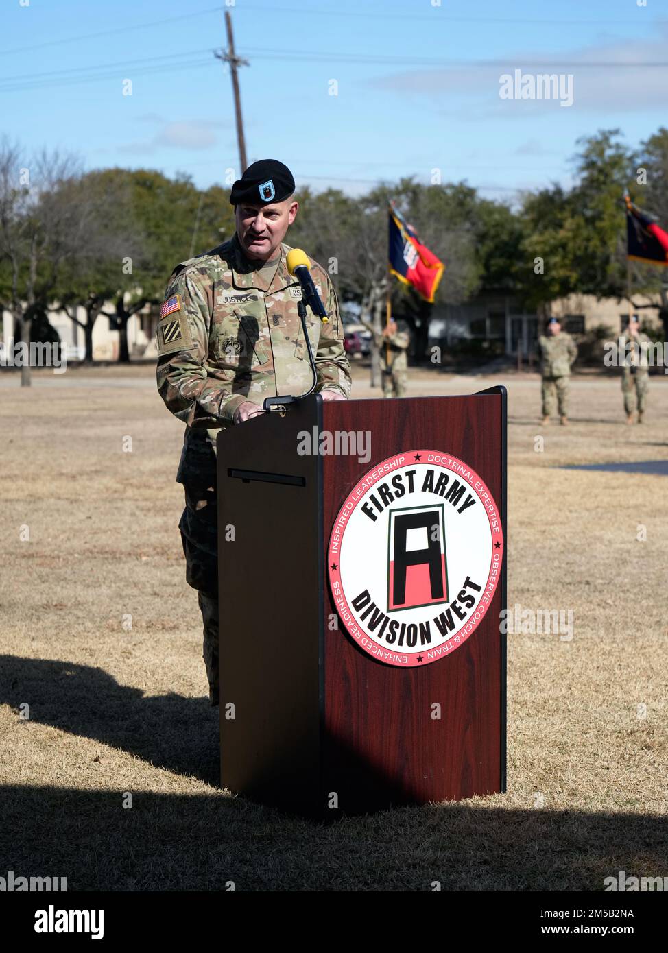 U.S. Army Command Sgt. Maj. William A. Justice, command sergeant major ...