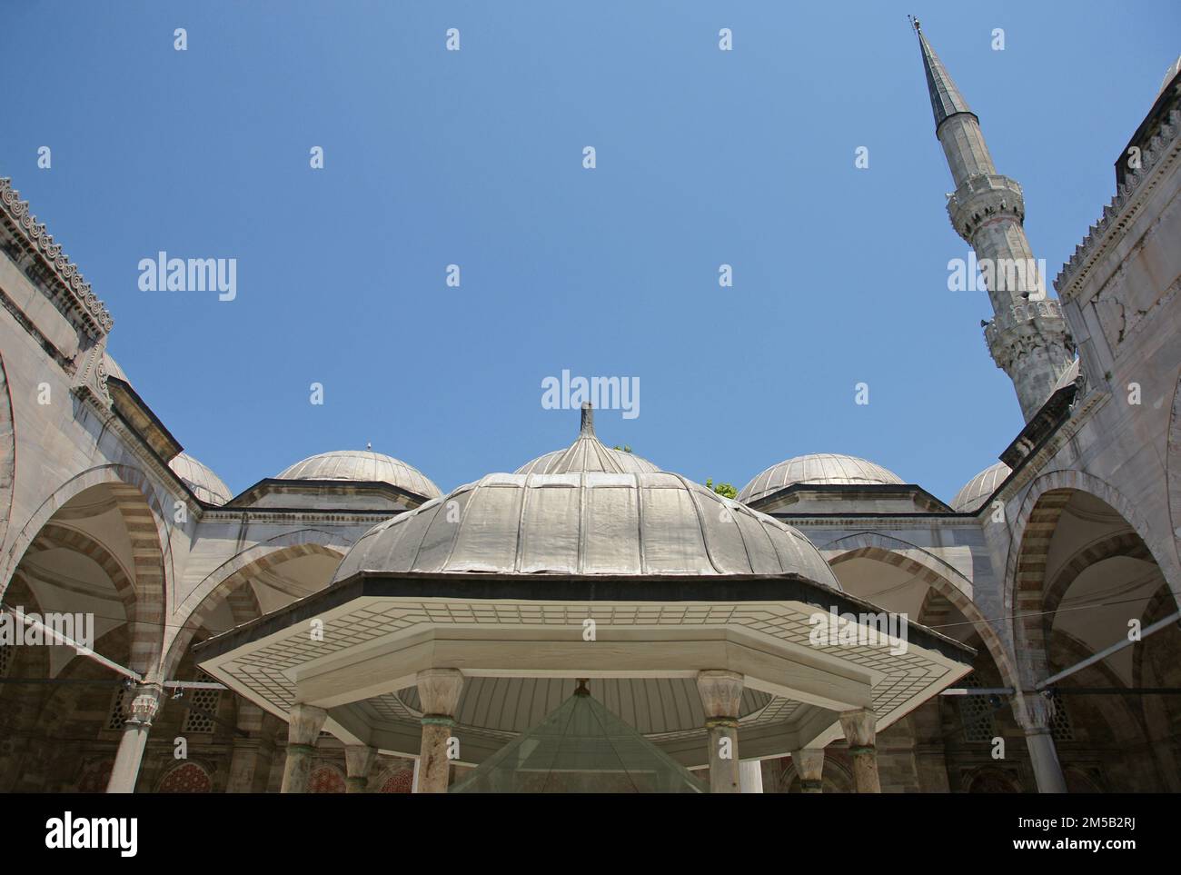 Sehzade Mosque, located in Istanbul, Turkey, was built by Mimar Sinan ...