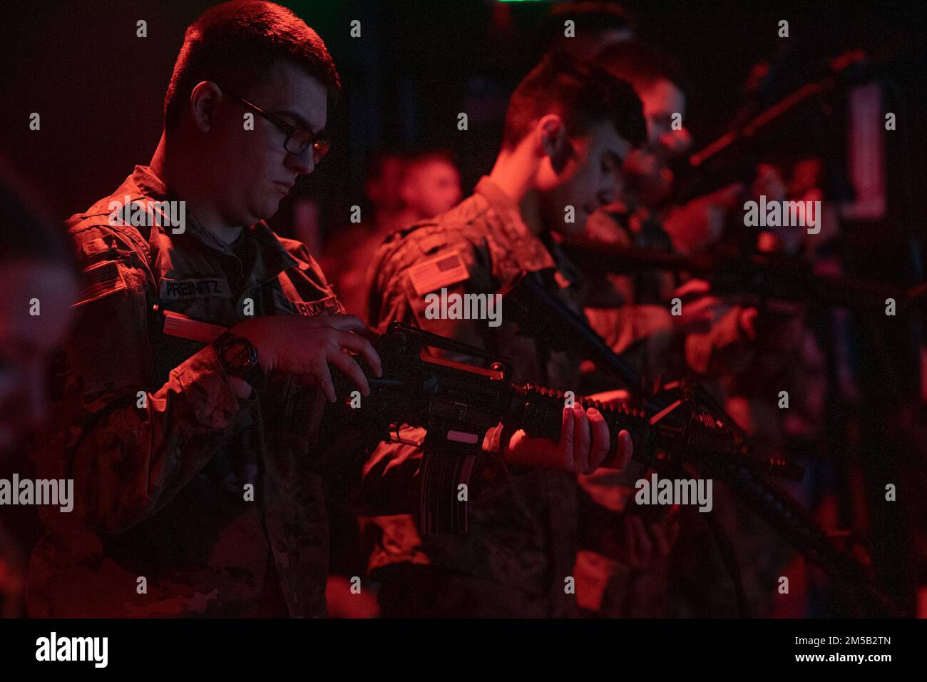 Boise State University ROTC Cadets run through a series of firing ...
