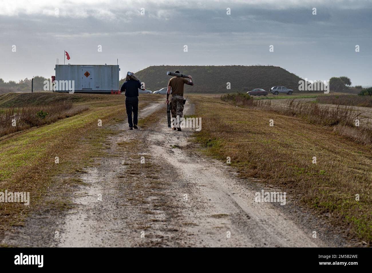 45th Civil Engineer Squadron Explosive Ordnance Disposal team Airmen ...