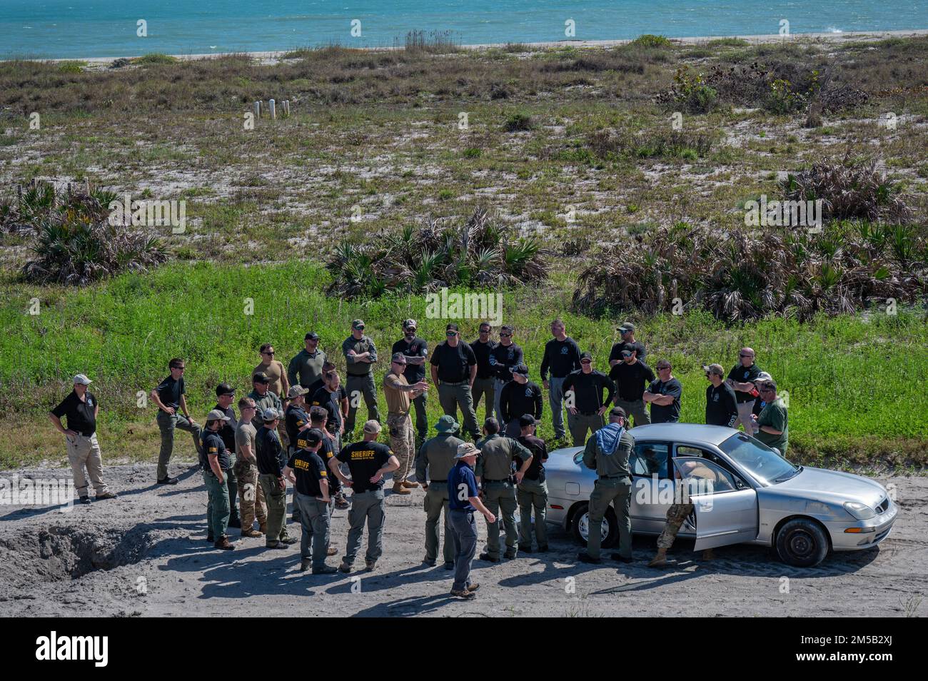 45th Civil Engineer Squadron Explosive Ordnance Disposal team Airmen ...