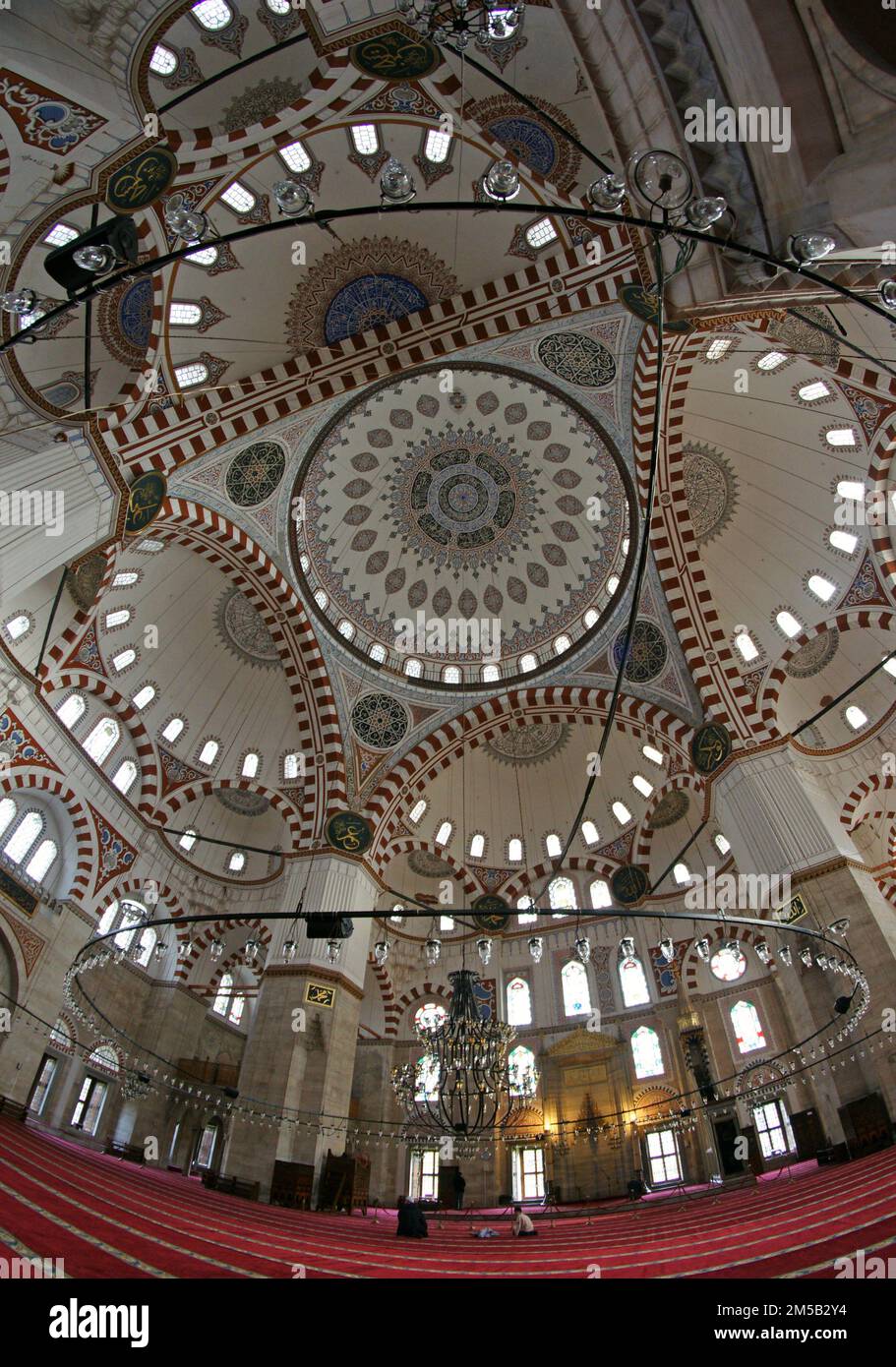 Sehzade Mosque, located in Istanbul, Turkey, was built by Mimar Sinan ...