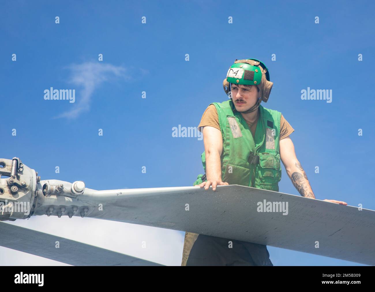 SOUTH CHINA SEA (Feb. 17, 2022) Aviation Structural Mechanic Airman ...
