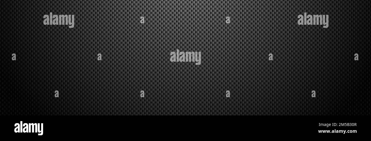Carbon wide surface. Dark geometric texture with shadow. Black fiber ...