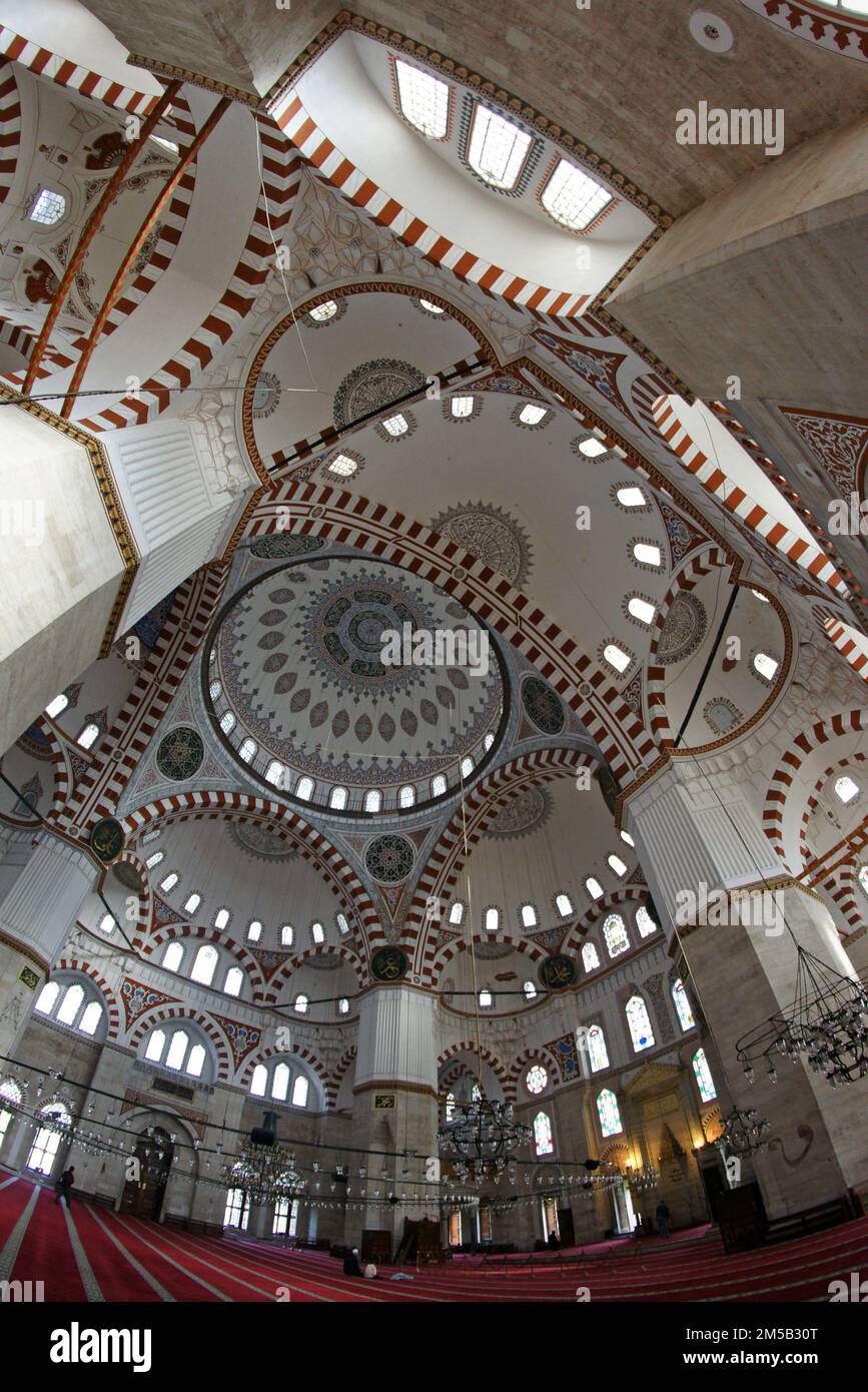 Sehzade Mosque, located in Istanbul, Turkey, was built by Mimar Sinan ...
