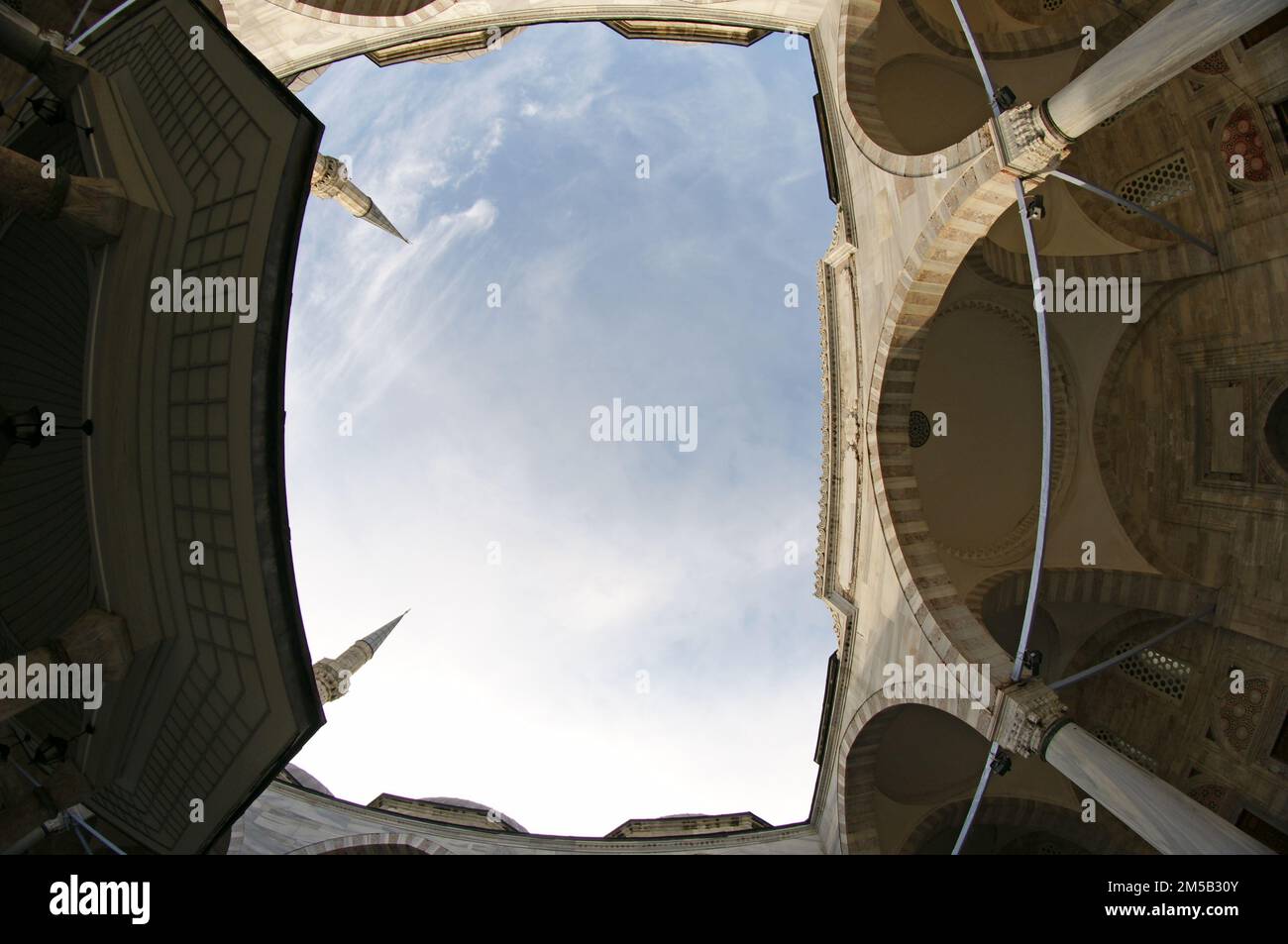 Sehzade Mosque, located in Istanbul, Turkey, was built by Mimar Sinan ...