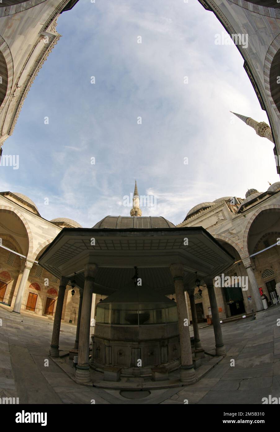 Sehzade Mosque, located in Istanbul, Turkey, was built by Mimar Sinan ...