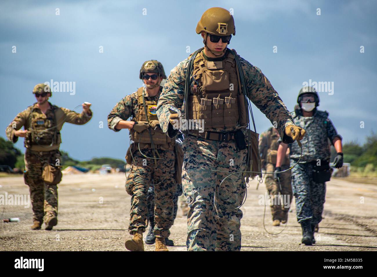 U.S. Marine Corps Staff Sgt. David Sigdestad, an explosive ordnance ...