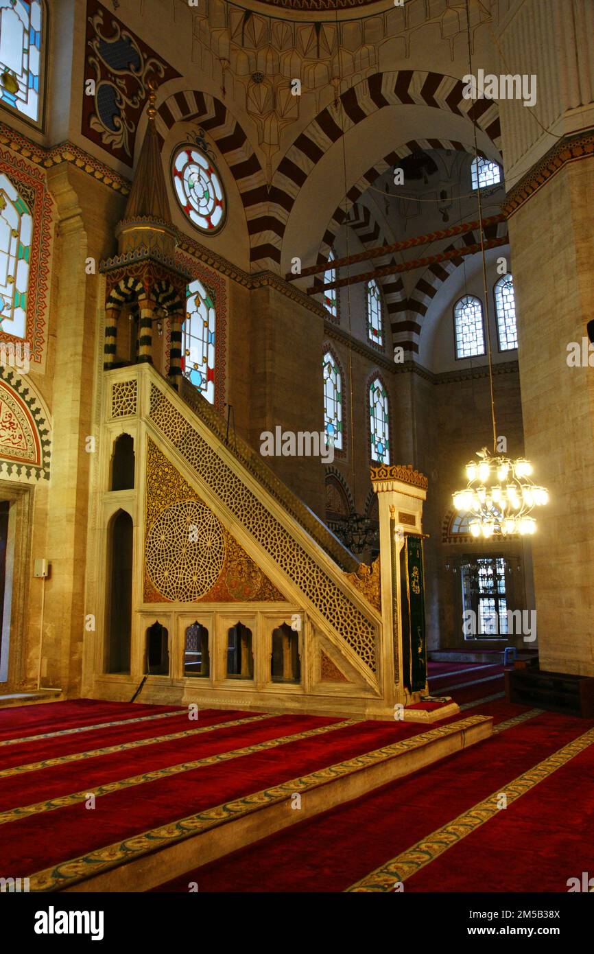 Sehzade Mosque, located in Istanbul, Turkey, was built by Mimar Sinan ...