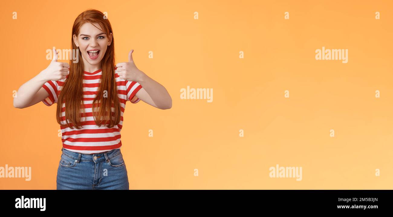 Sassy Rebellious Wild Redhead Cool Girl Having Fun Adore Awesome Party