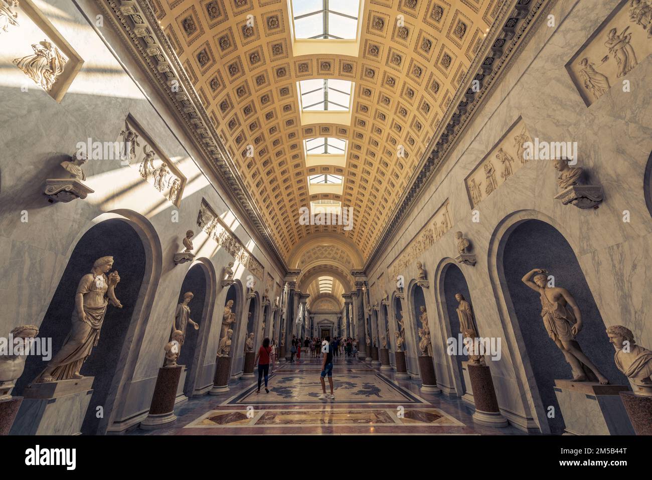 Thi interior of the Vatican Museums. Italy Stock Photo - Alamy